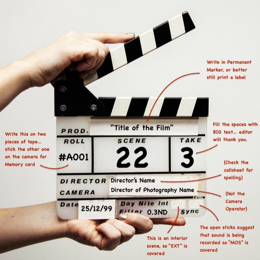 All about Clapperboards – ie. How to Slate like a Pro! – FilmCrewTips
